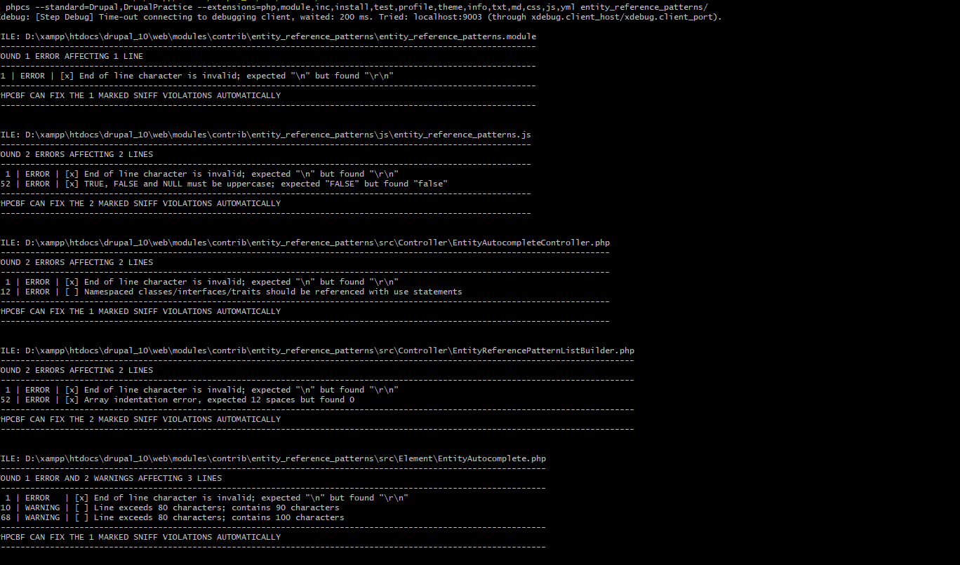 Fix the issues reported by phpcs [#3368768] | Drupal.org
